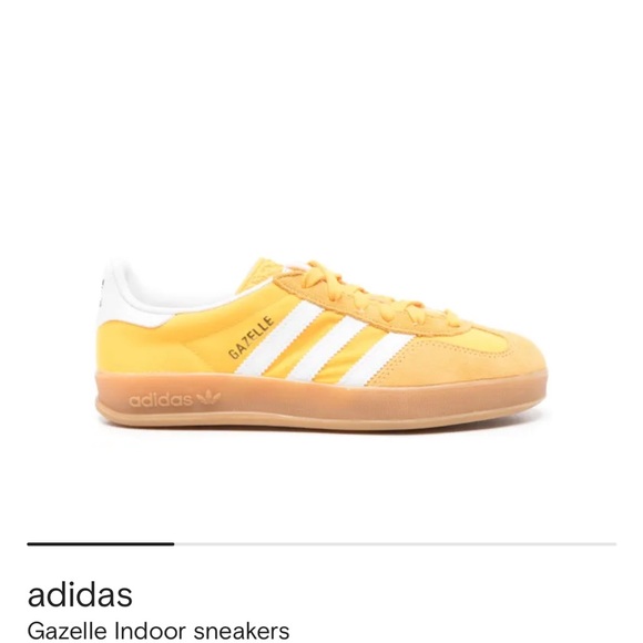 adidas | Shoes | Adidas Gazelle Indoor Sneakers Mustard And White ...
